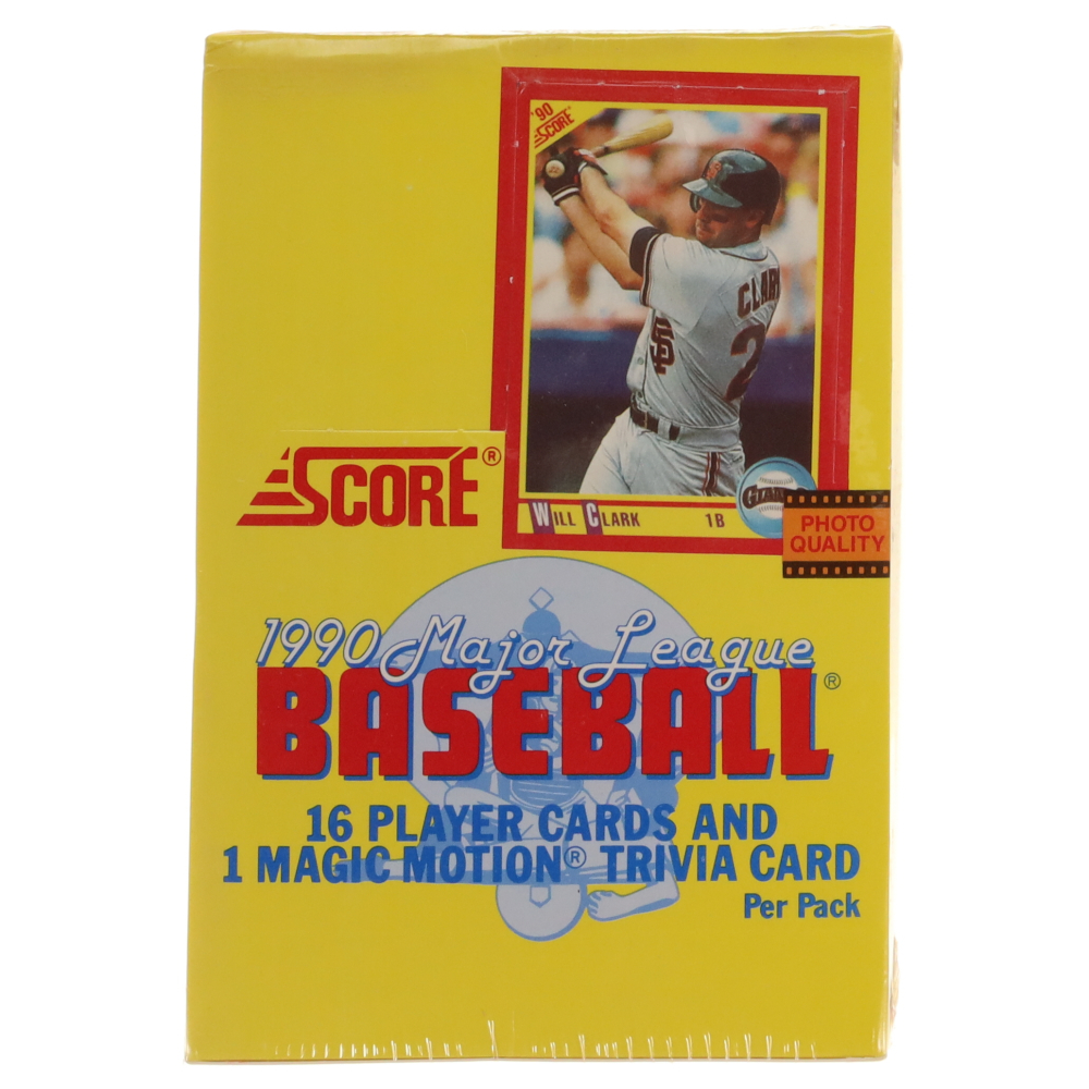 1990 Score Baseball Wax Box with (36) Packs | Pristine Auction