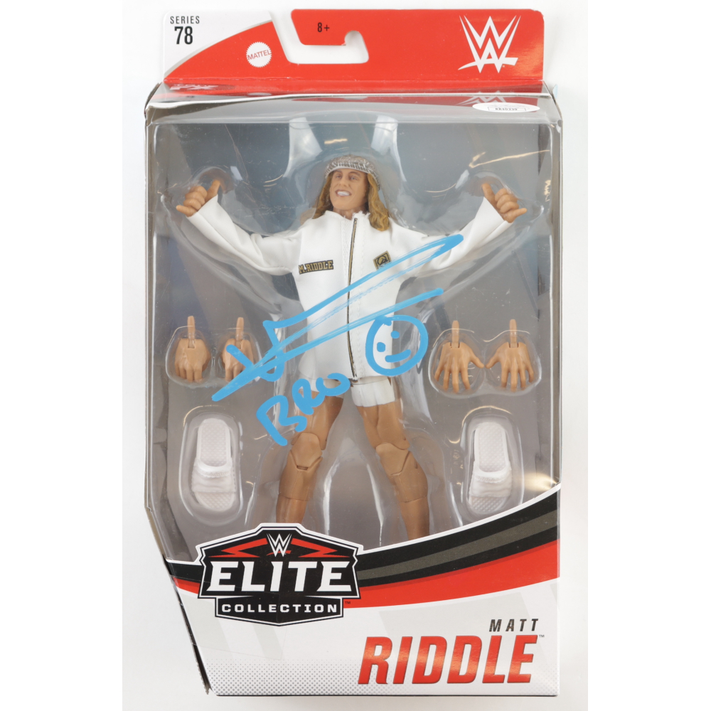 Matt Riddle Signed WWE Elite Collection Action Figure Inscribed "Bro ...