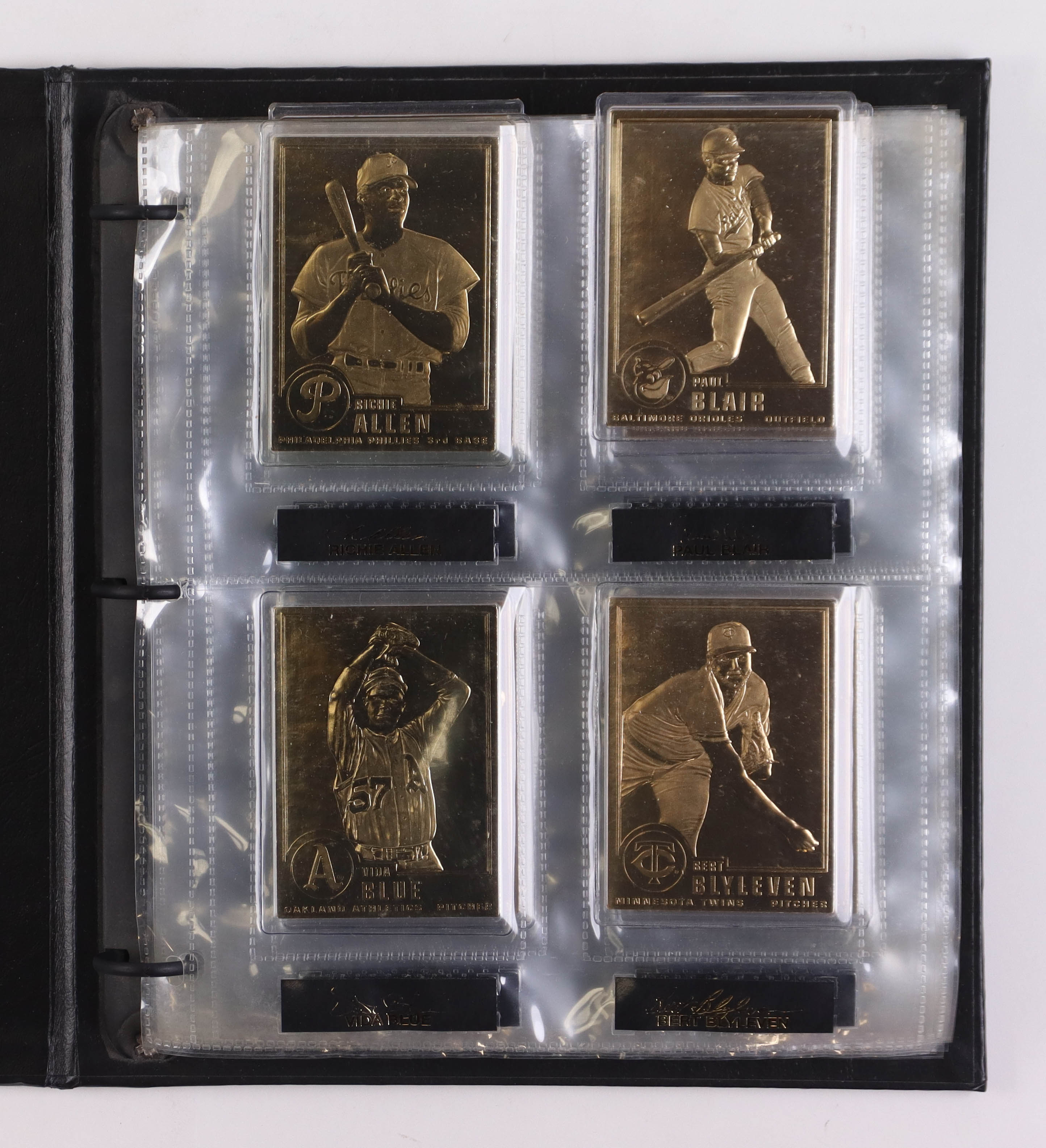 Complete Set of (50) 1996-2003 Danbury Mint 22kt Gold Baseball Cards ...