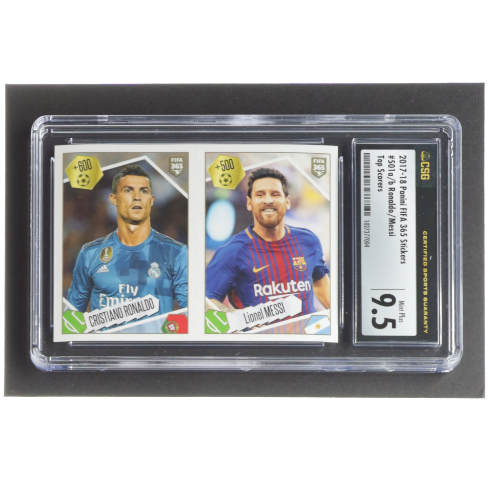 Cristiano Ronaldo / Lionel Messi 2017-18 Panini FIFA 365 Stickers #501 ...