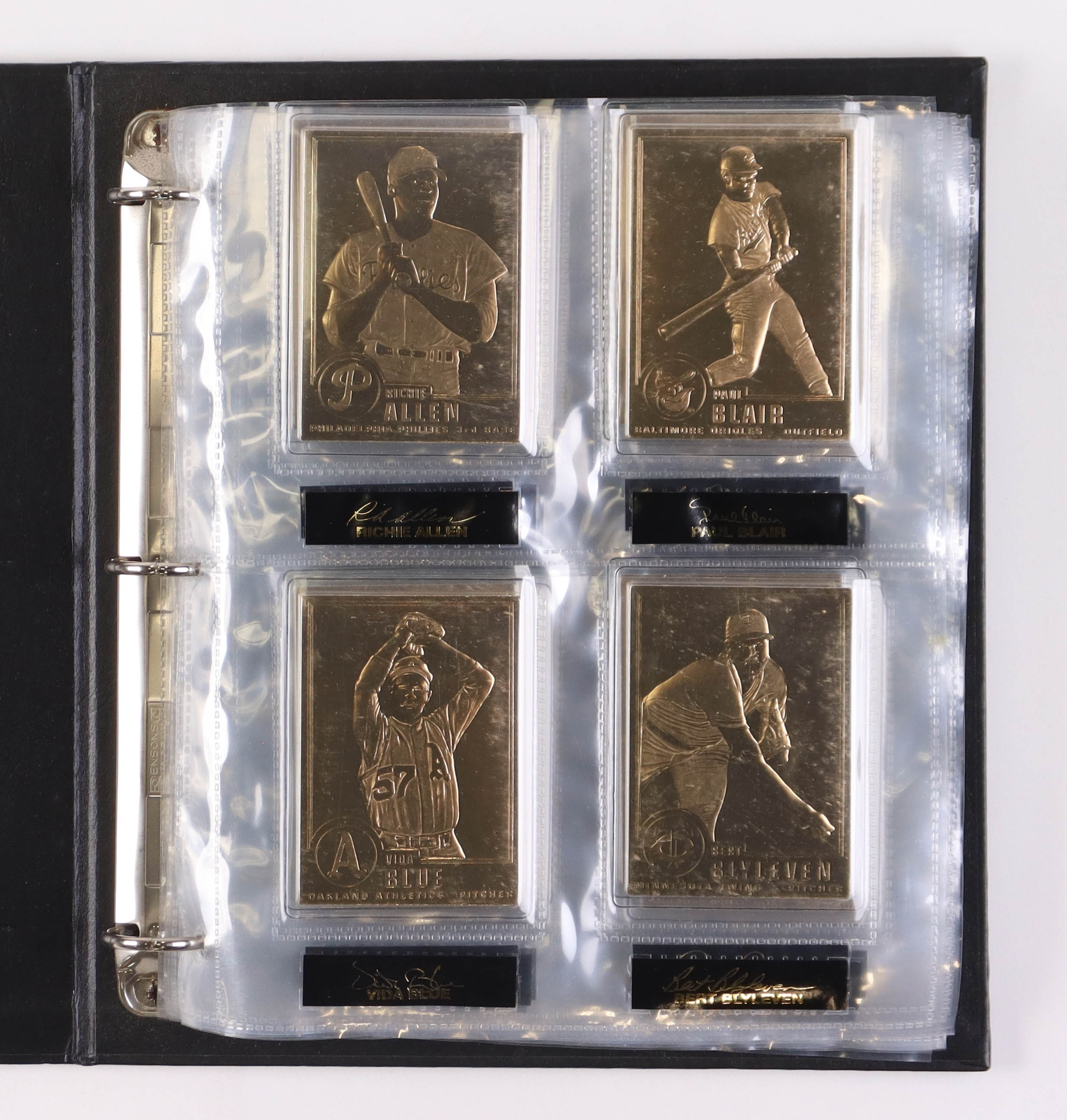 Complete Set of (50) 1996-2003 Danbury Mint 22kt Gold Baseball Cards ...