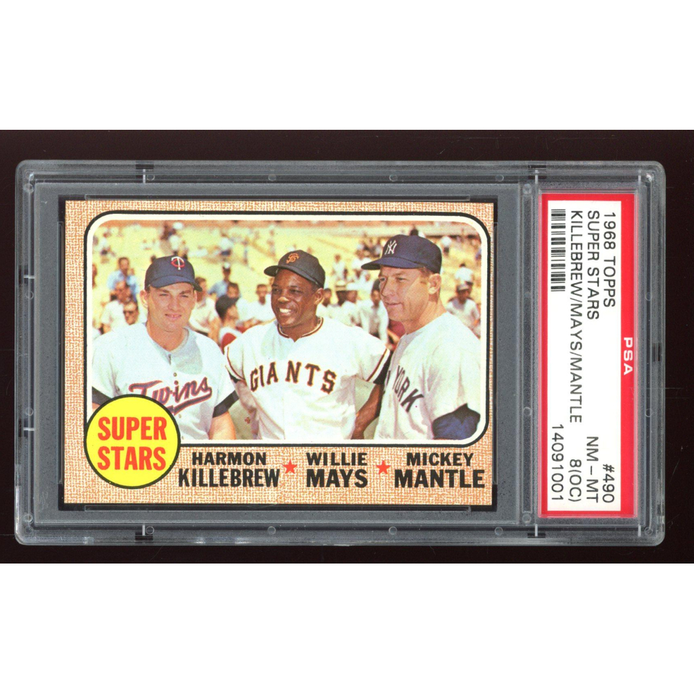 Harmon Killebrew / Willie Mays / Mickey Mantle 1968 Topps Super Stars ...