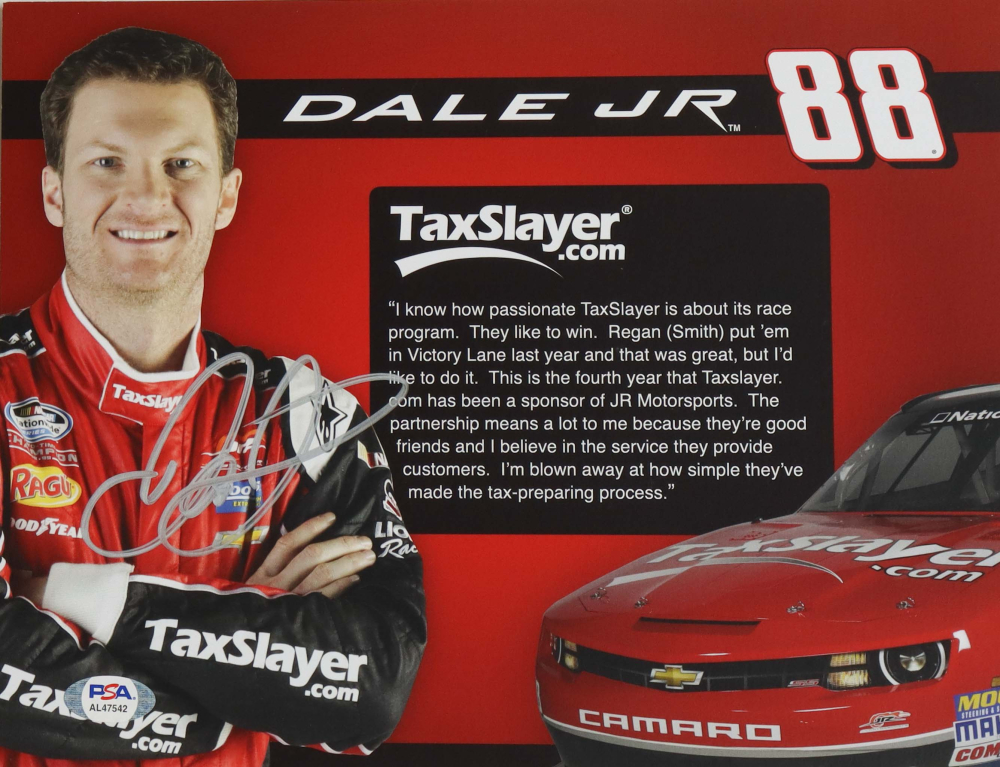 Dale Earnhardt Jr. Signed NASCAR 8x12 Photo (PSA) | Pristine Auction