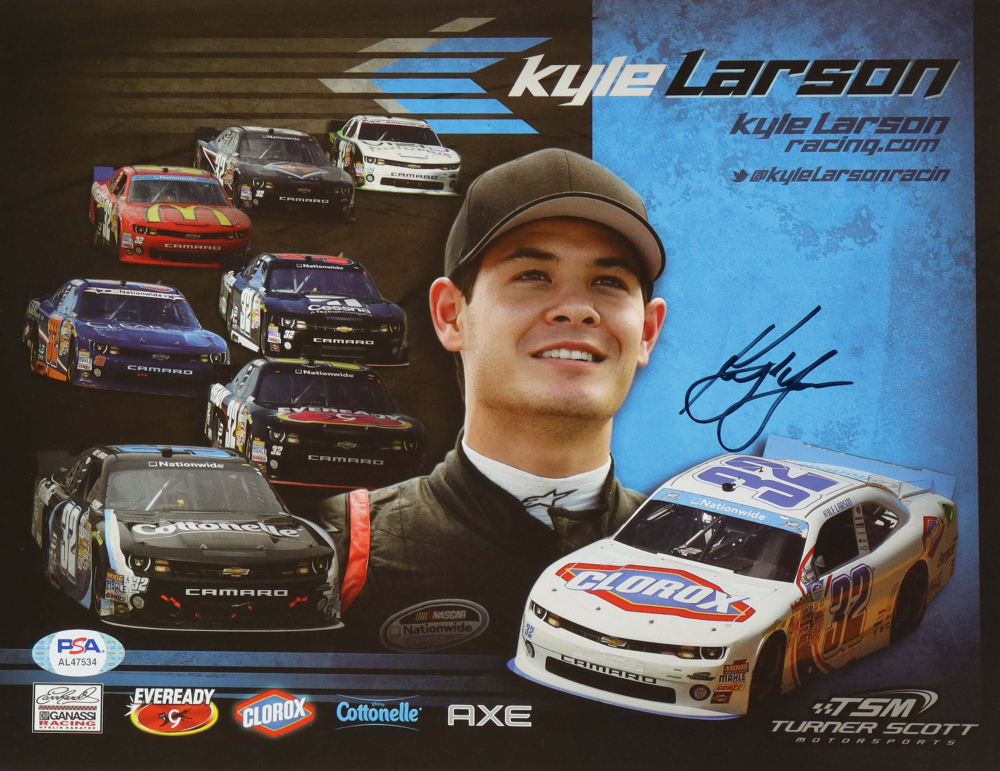 Kyle Larson Signed NASCAR 8x10 Photo (PSA) | Pristine Auction