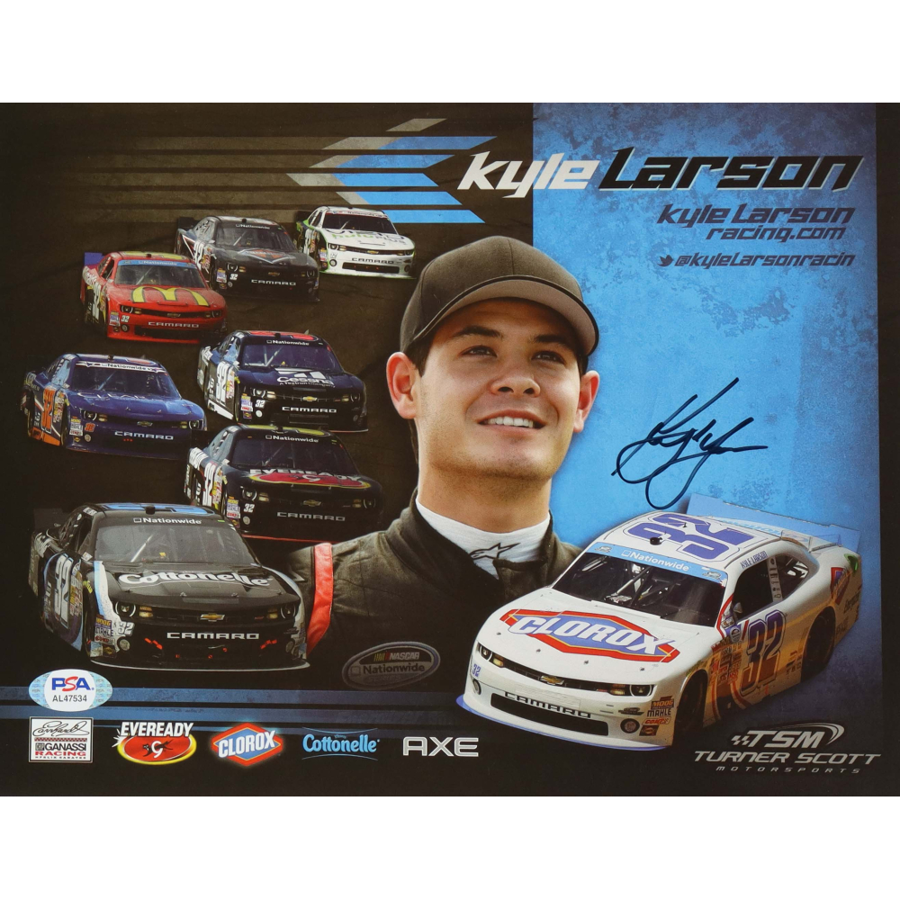 Kyle Larson Signed NASCAR 8x10 Photo (PSA) | Pristine Auction