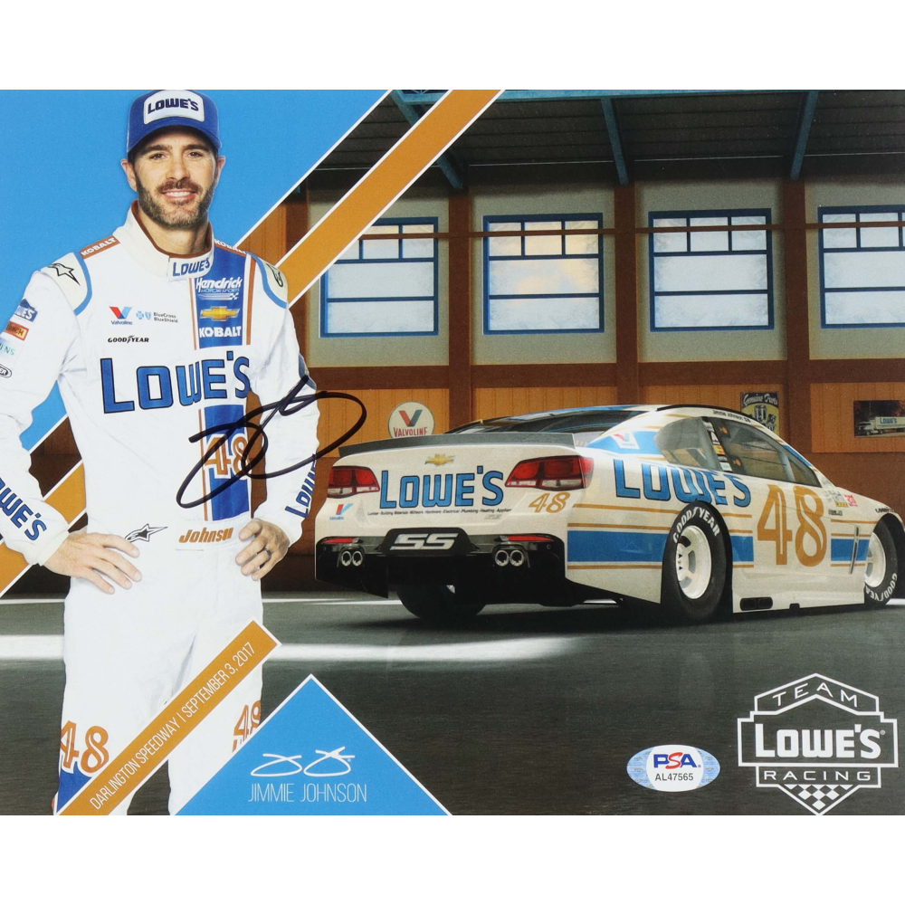 Jimmie Johnson Signed NASCAR 8x10 Photo (PSA) | Pristine Auction