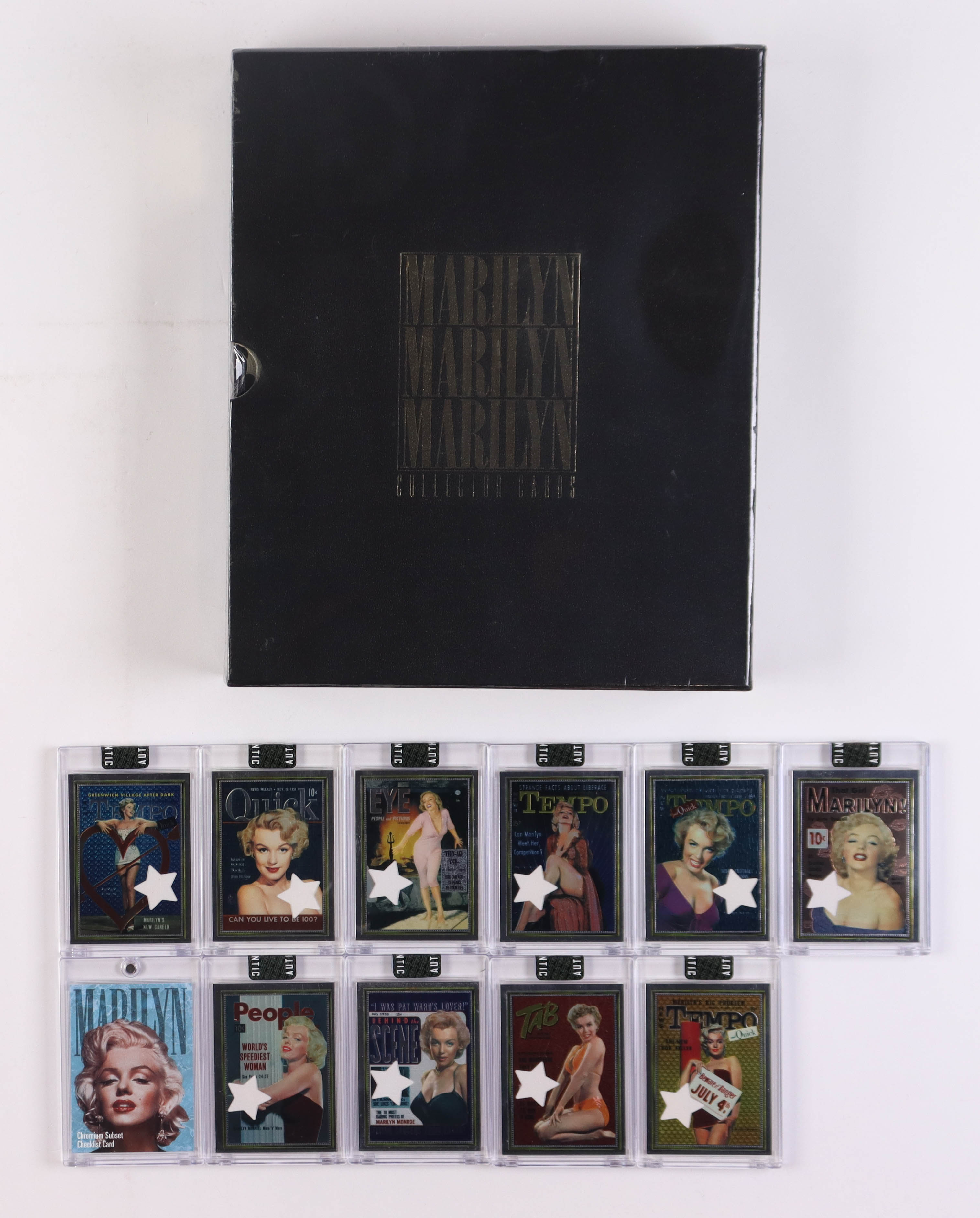 Complete Set of Marilyn Monroe Chromium Trading Cards With Personally ...