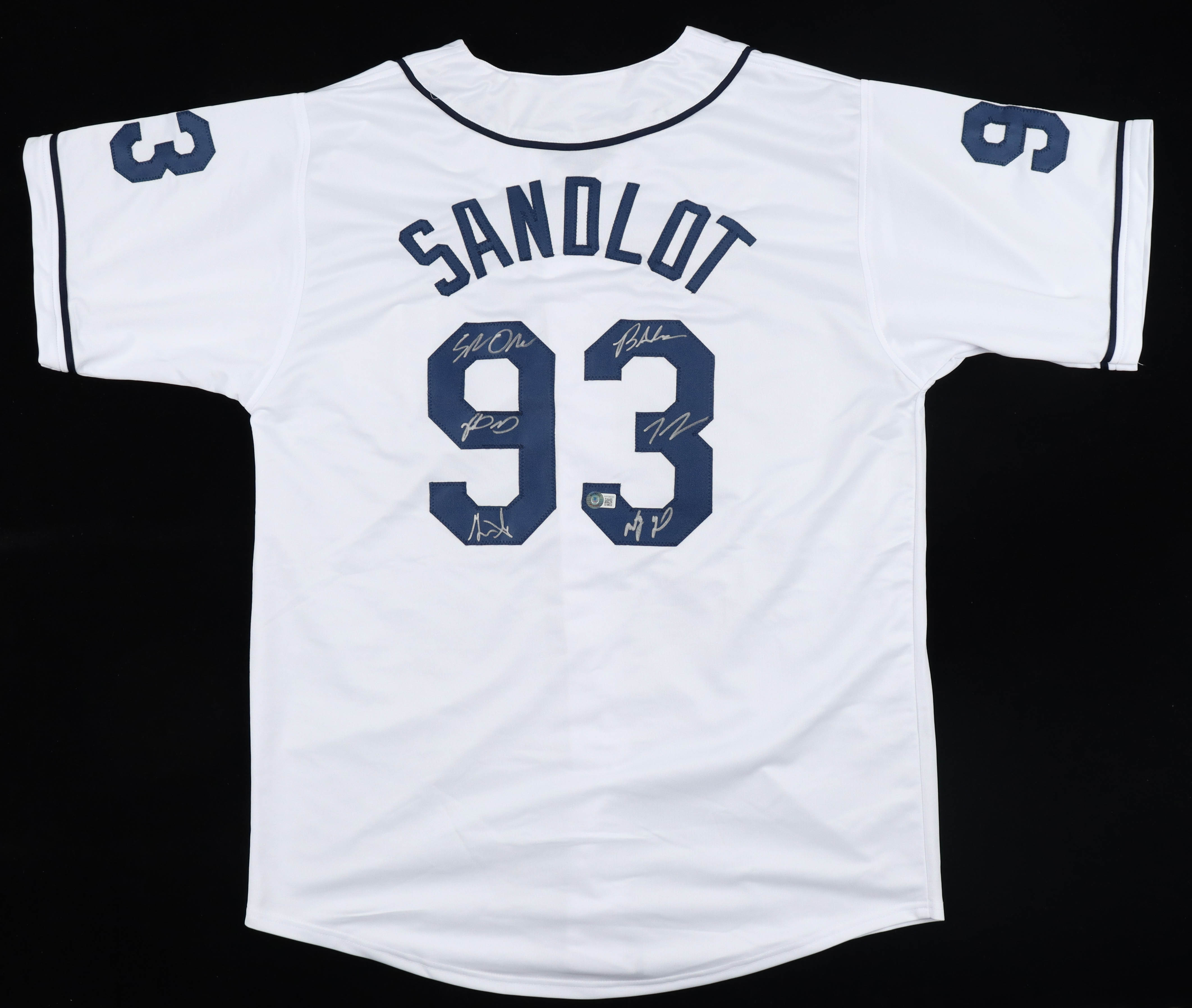 "The Sandlot" Jersey Signed by (6) with Grant Gelt, Shane Obedzinski ...