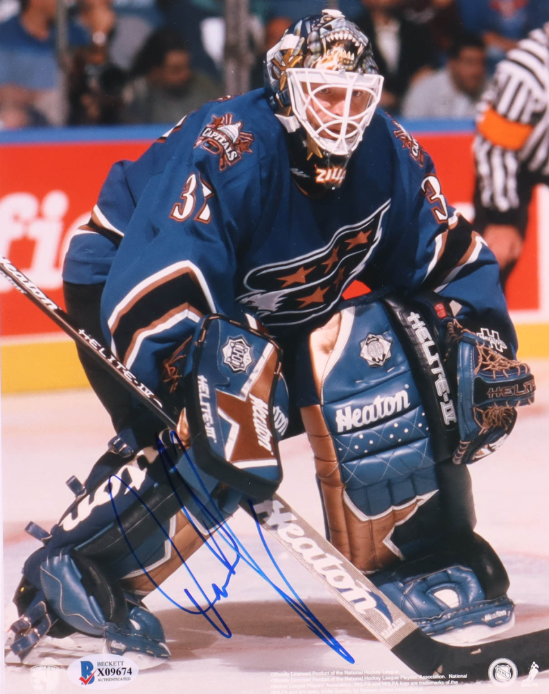 Olaf Kolzig Signed Capitals 8x10 Photo (Beckett) | Pristine Auction