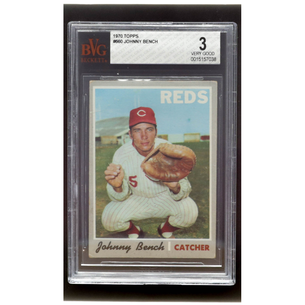 Johnny Bench 1970 Topps #660 (BVG 3) | Pristine Auction