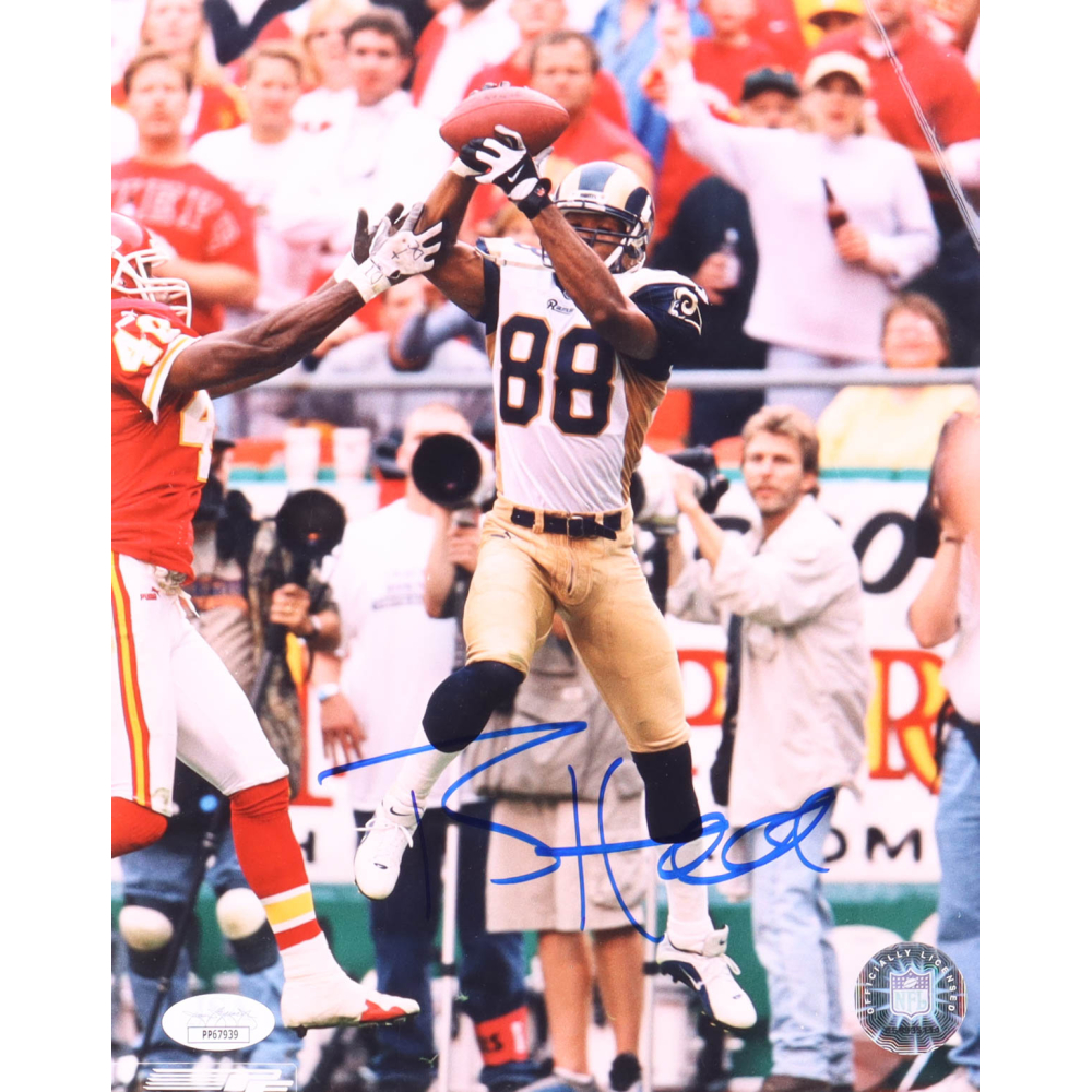 Torry Holt Signed Rams 8x10 Photo (JSA) (See Description) | Pristine ...