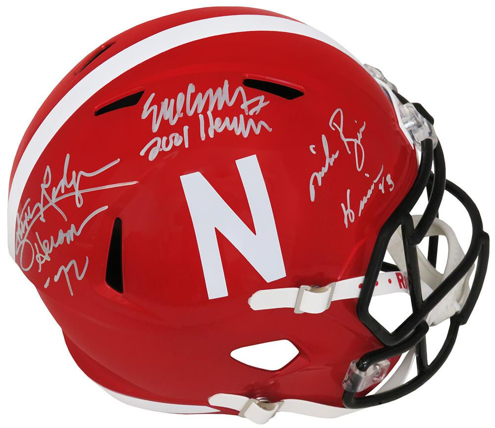 Johnny Rodgers, Mike Rozier & Eric Crouch Signed Nebraska Cornhuskers ...