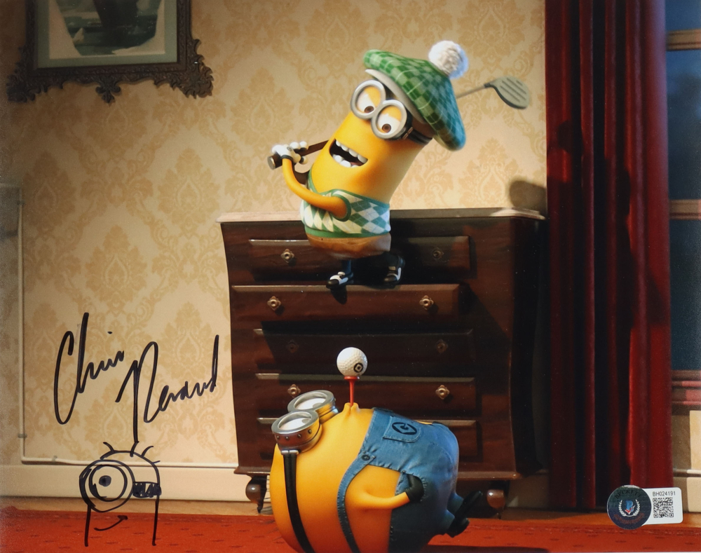Chris Renaud Signed "Minions" 8x10 Photo with Hand-Drawn Sketch ...