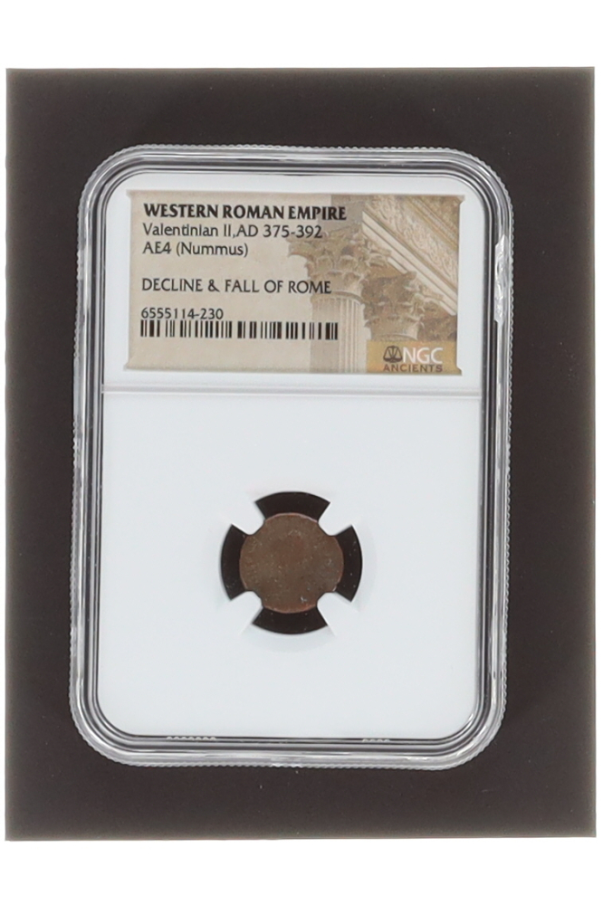 Valentinian II (AD 375-392) - AE4 (Nummus) - Western Roman Empire ...