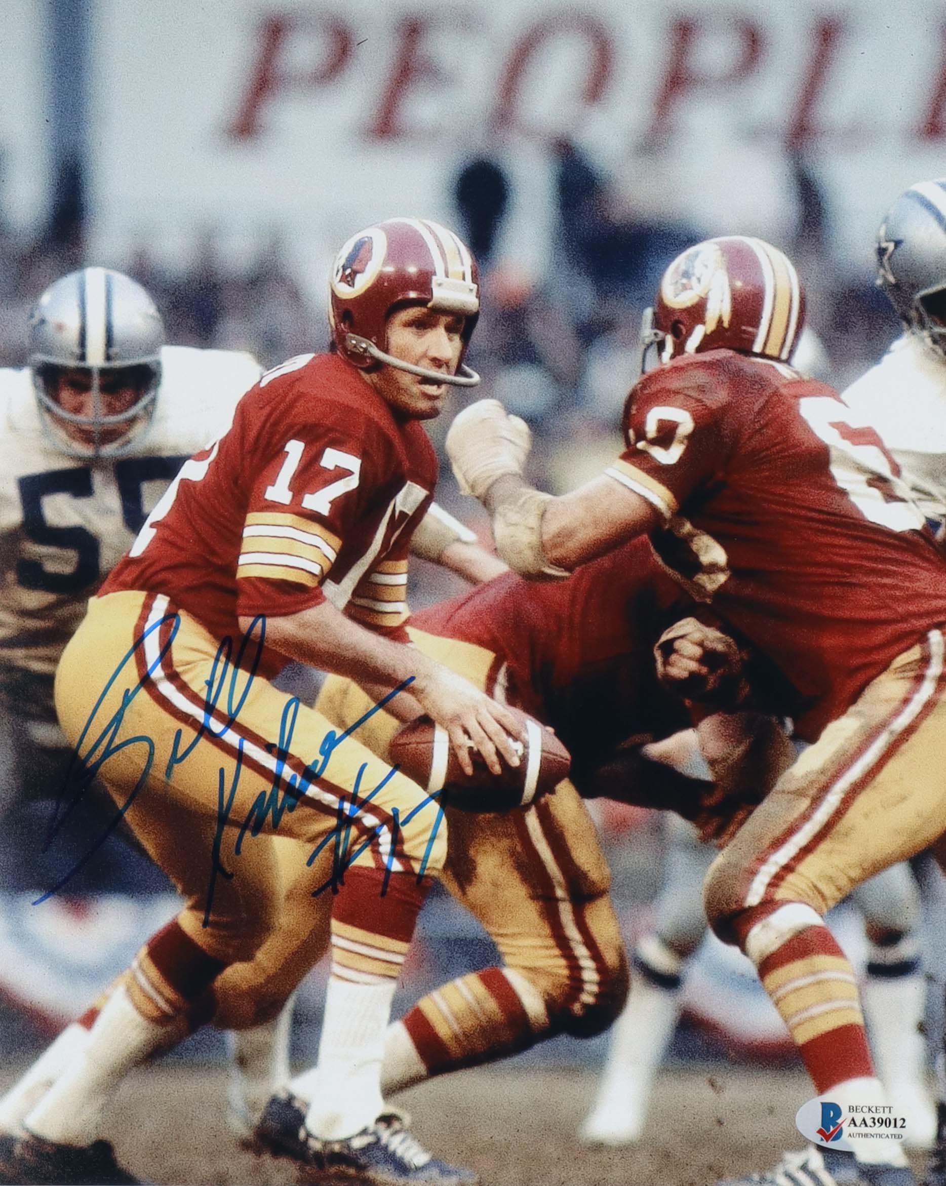 Billy Kilmer Signed Redskins 8x10 Photo (Beckett) | Pristine Auction