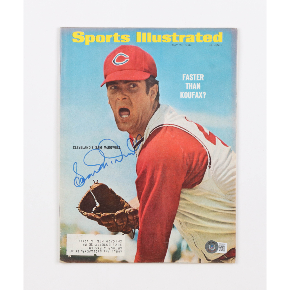 "Sudden" Sam McDowell Signed 1966 "Sports Illustrated" Magazine (Beckett) | Pristine Auction