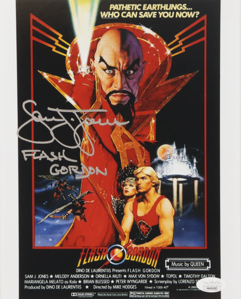 Sam Jones Signed "Flash Gordon" 8x10 Photo Inscribed "Flash Gordon ...