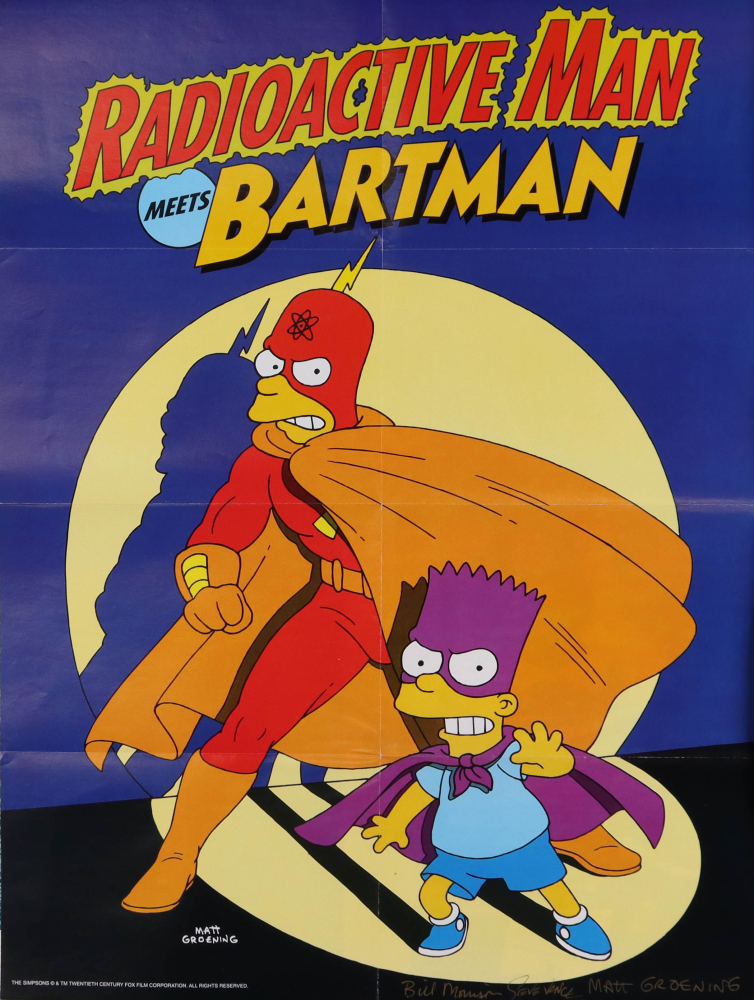 Radioactive Man 20x26 Poster Signed by the Creators Matt Groening ...