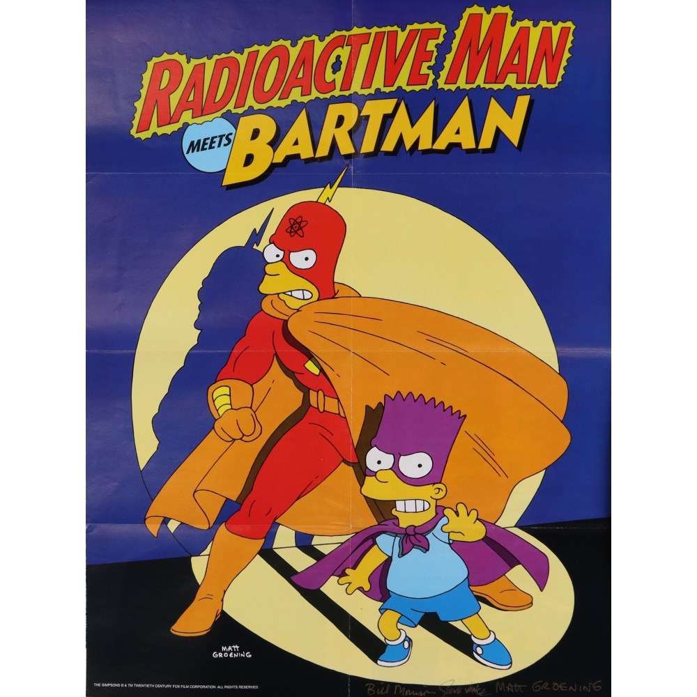 Radioactive Man 20x26 Poster Signed by the Creators Matt Groening ...