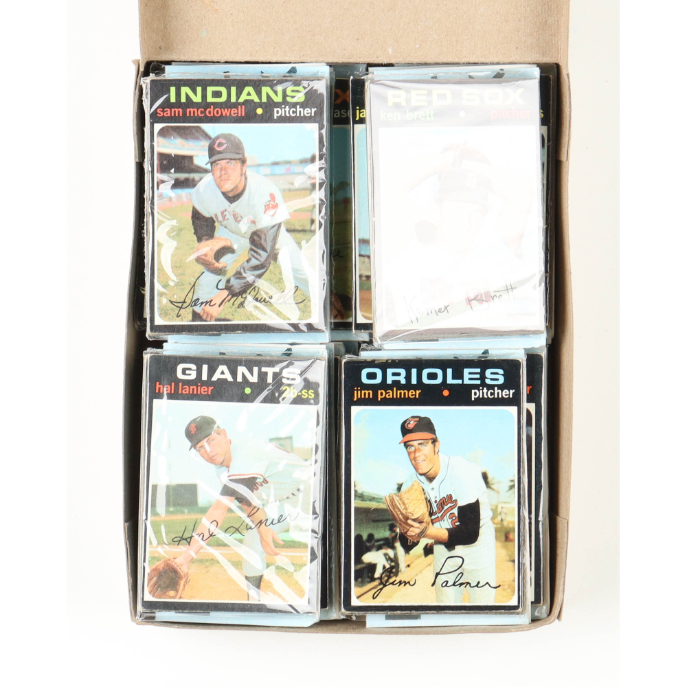1971 Topps Baseball Cello Fun Pack Vending Box with (20) Packs ...