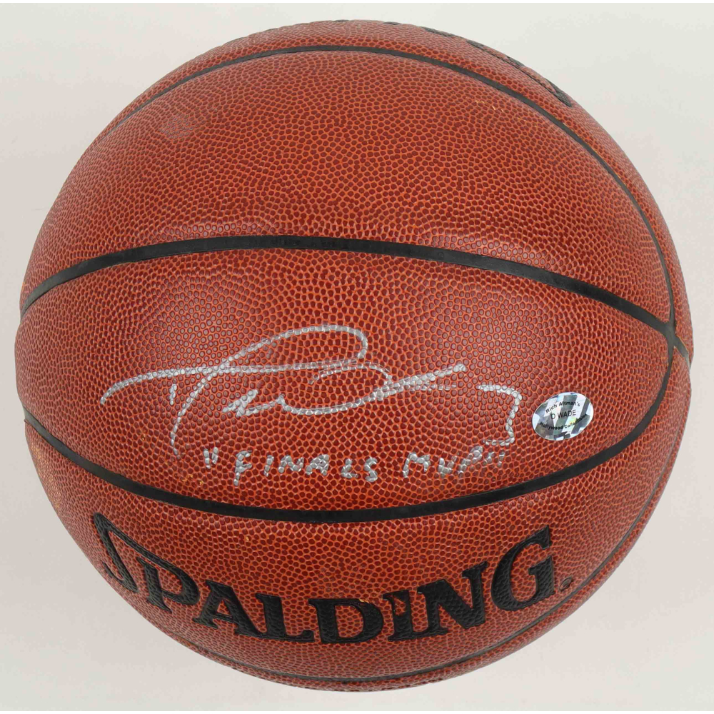 Dwayne Wade Signed NBA Basketball Inscribed "Finals MVP" (Wade ...