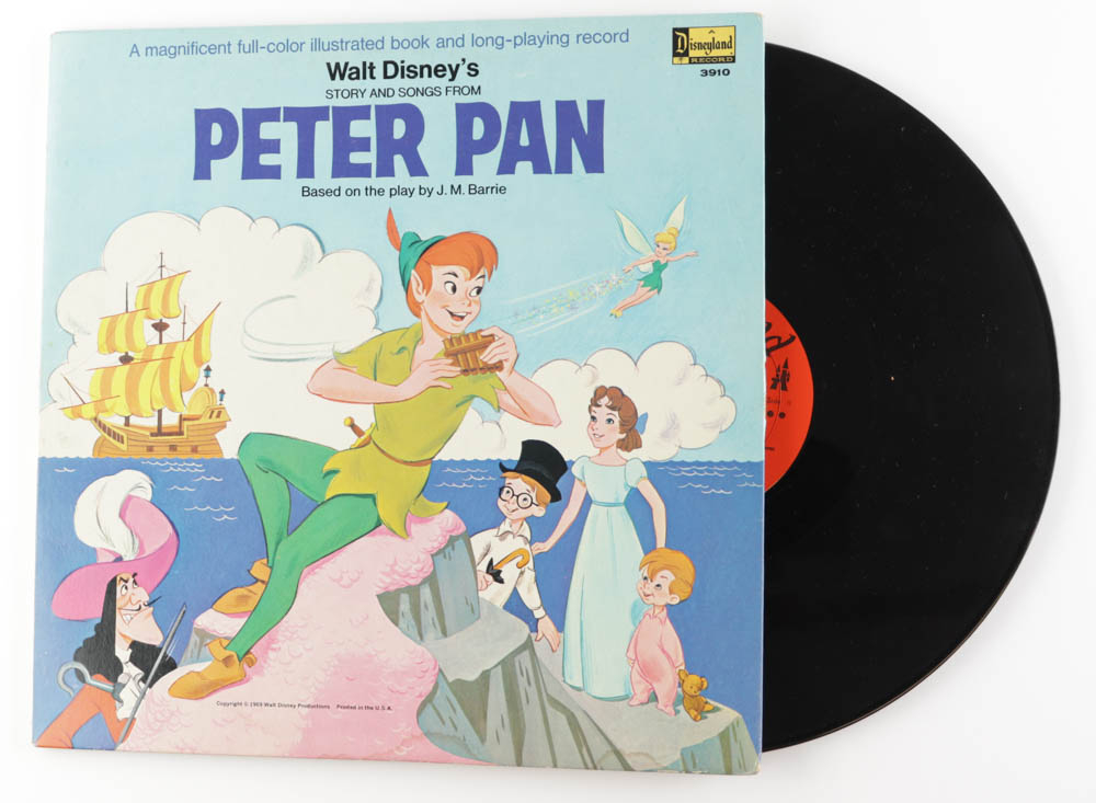 1969 Walt Disney "Peter Pan" Vinyl Record Album | Pristine Auction