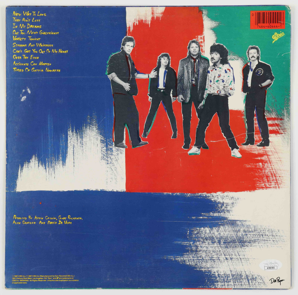 Bruce Hall, Kevin Cronin, Dave Amato, Bryan Hitt & Neal Doughty Signed ...