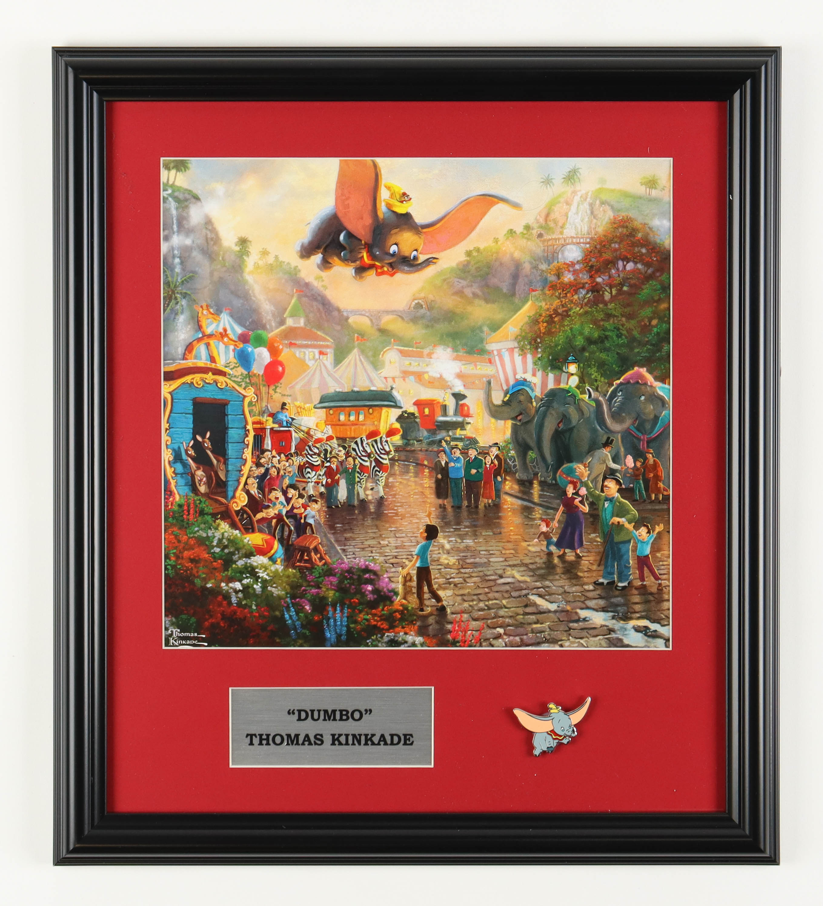 Thomas Kinkade "Dumbo" Custom Framed Print Display with Pin | Pristine ...