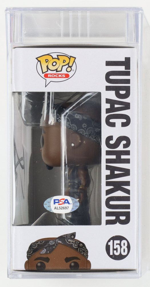 Snoop Dogg Signed 2Pac #158 Tupac Shakur Funko Pop! Rocks Vinyl Figure ...