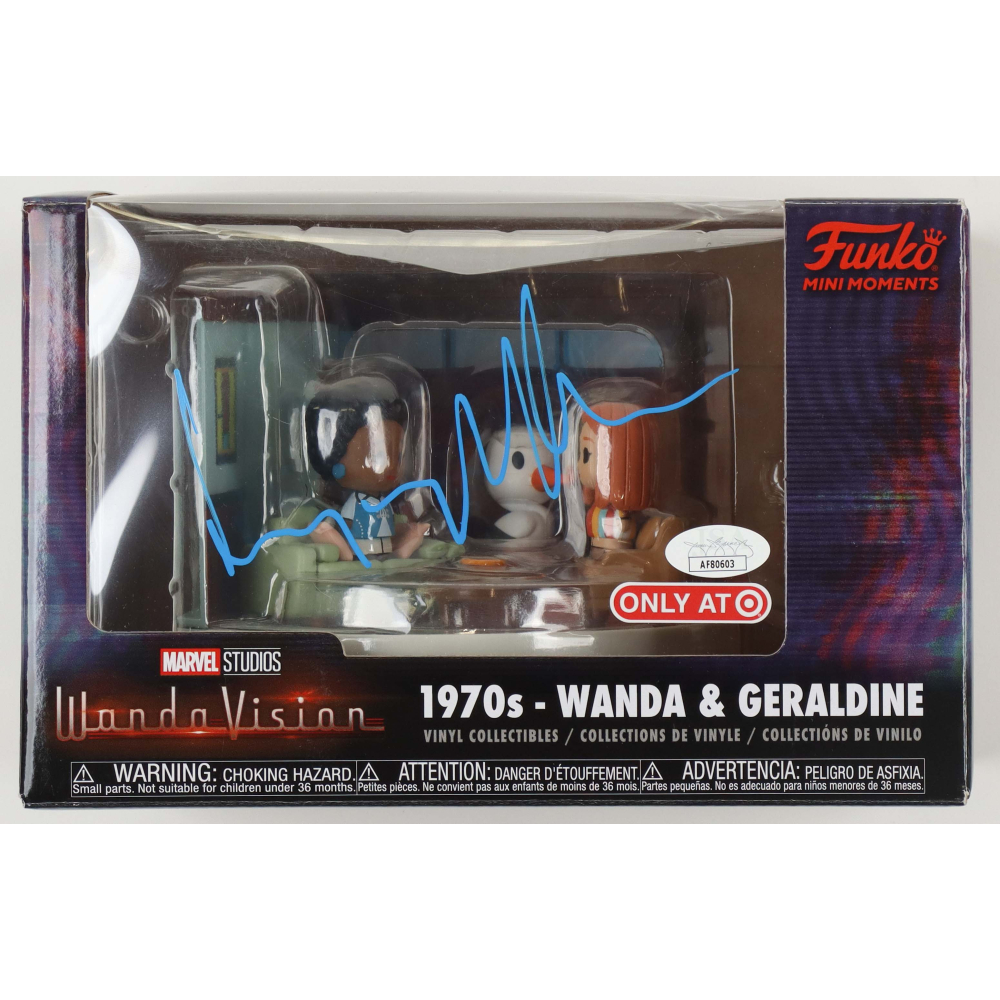 Elizabeth Olsen Signed "WandaVision" 1970 - Wanda & Geraldine Funko ...