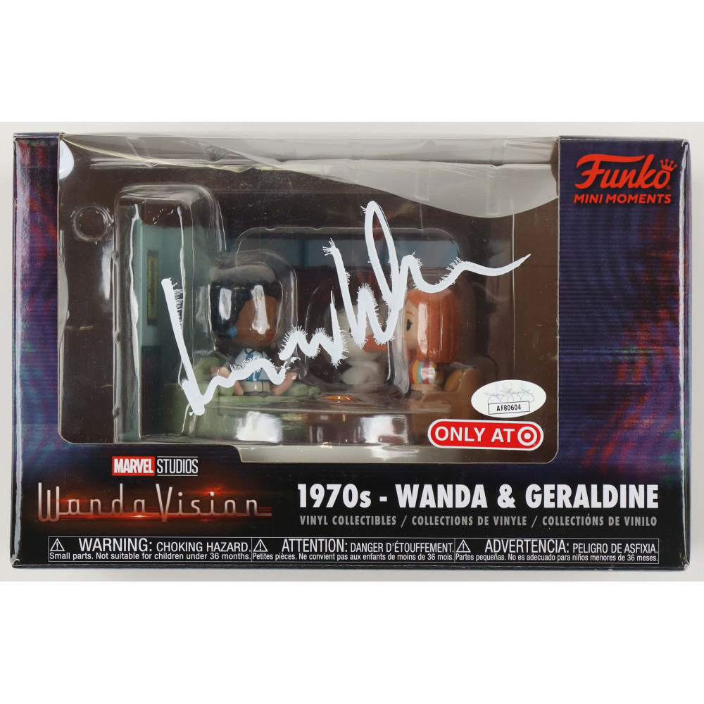 Elizabeth Olsen Signed "WandaVision" 1970 - Wanda & Geraldine Funko ...