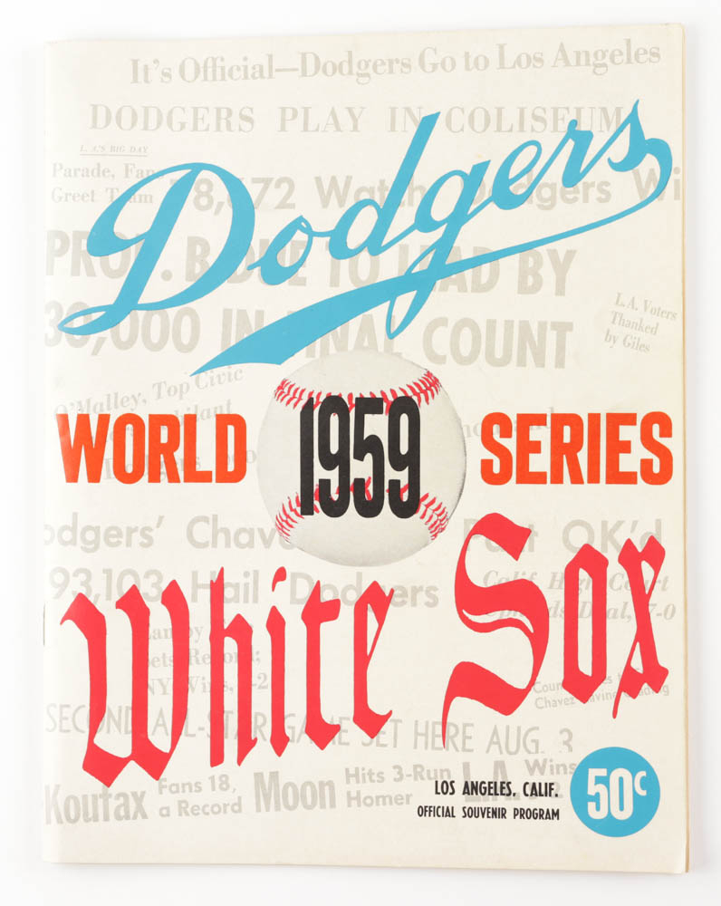 1959 Dodgers World Series Game Program | Pristine Auction