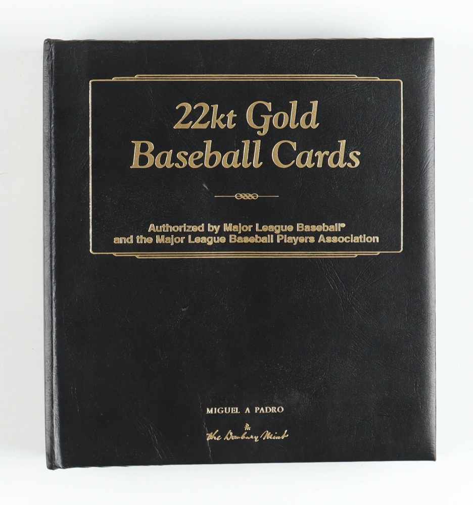 Complete Set of (50) 1996-2003 Danbury Mint 22kt Gold Baseball Cards ...