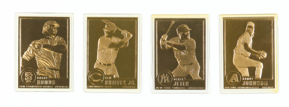 Complete Set of (50) 1996-2003 Danbury Mint 22kt Gold Baseball Cards ...