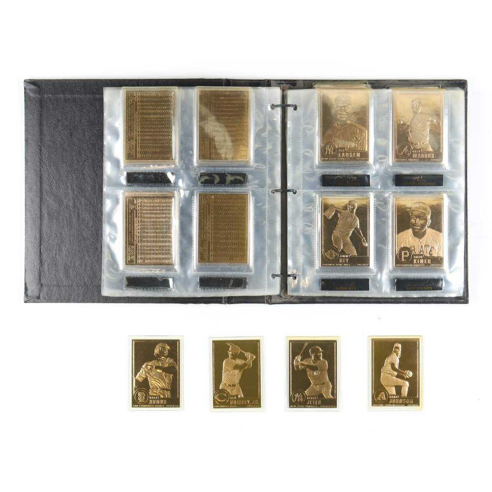 Complete Set of (50) 1996-2003 Danbury Mint 22kt Gold Baseball Cards ...