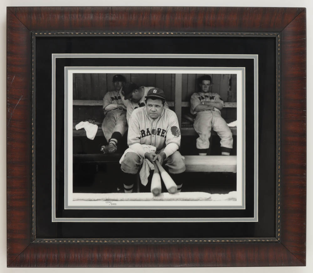 Babe Ruth LE Braves Custom Framed Photo | Pristine Auction