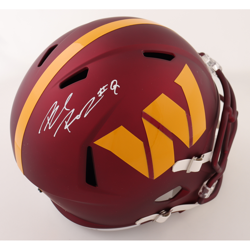 Brian Robinson Jr. Signed Commanders Full-Size Speed Helmet (Beckett ...