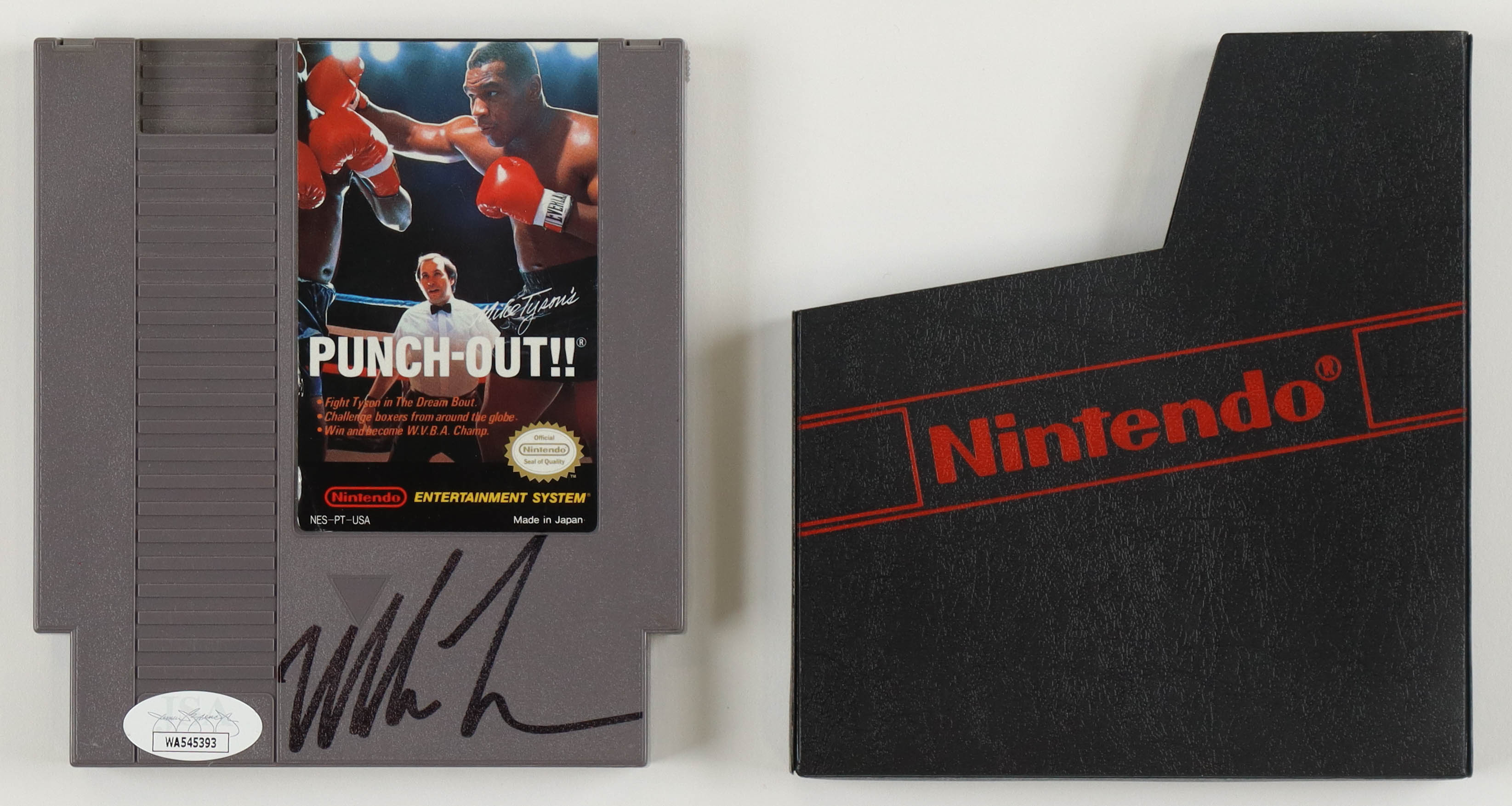 Mike Tyson Signed 1987 "Punch-Out!!" Nintendo Video Game with Original ...