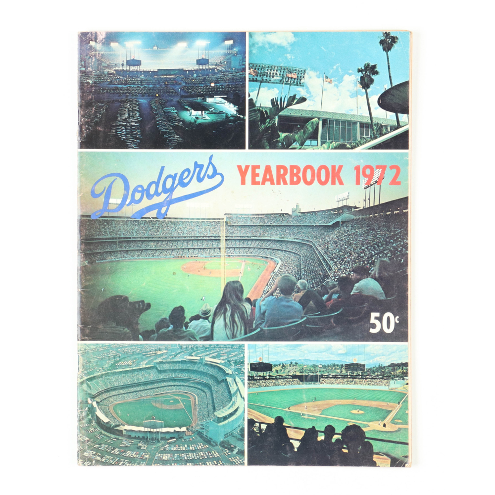 Vintage 1972 Dodgers Yearbook Magazine | Pristine Auction