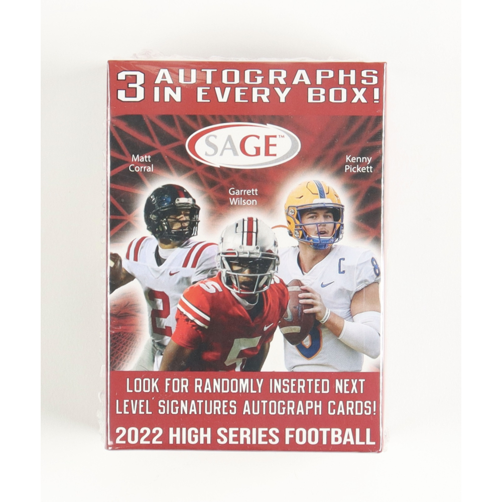 2022 Sage Hit High Series Football Blaster Box with (63) Cards ...