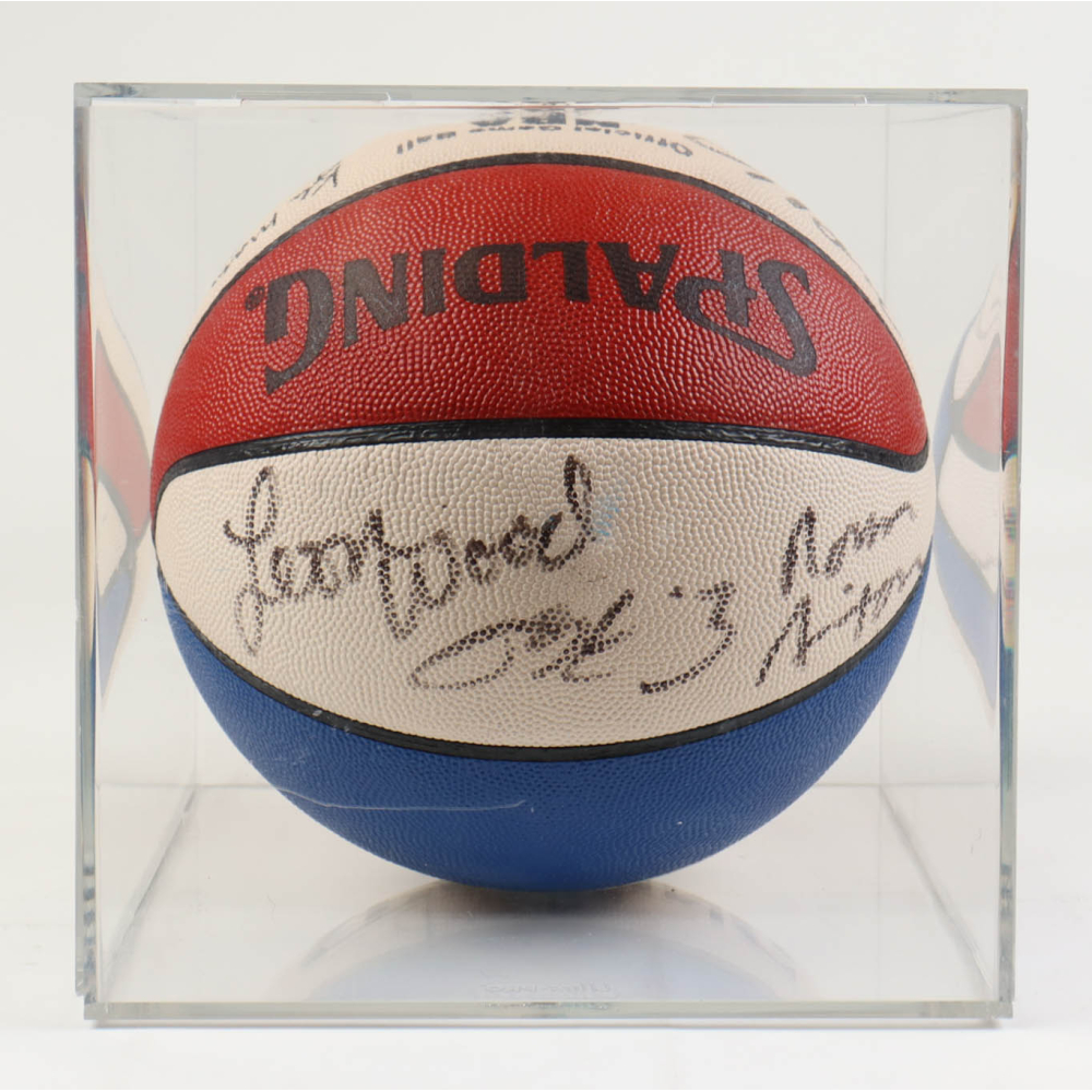 1986 NBA Three-Point Contest Basketball Signed by (8) with Larry Bird ...