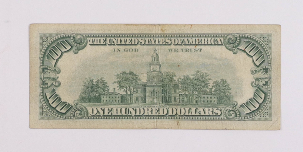 1966 $100 Red Seal U.S. National Currency Bank Note | Pristine Auction