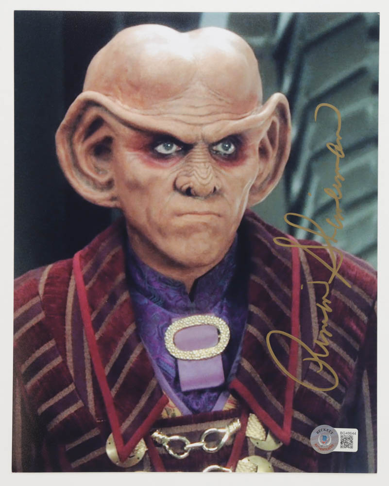 Armin Shimerman Signed "Star Trek: Deep Space Nine" 8x10 Photo (Beckett ...