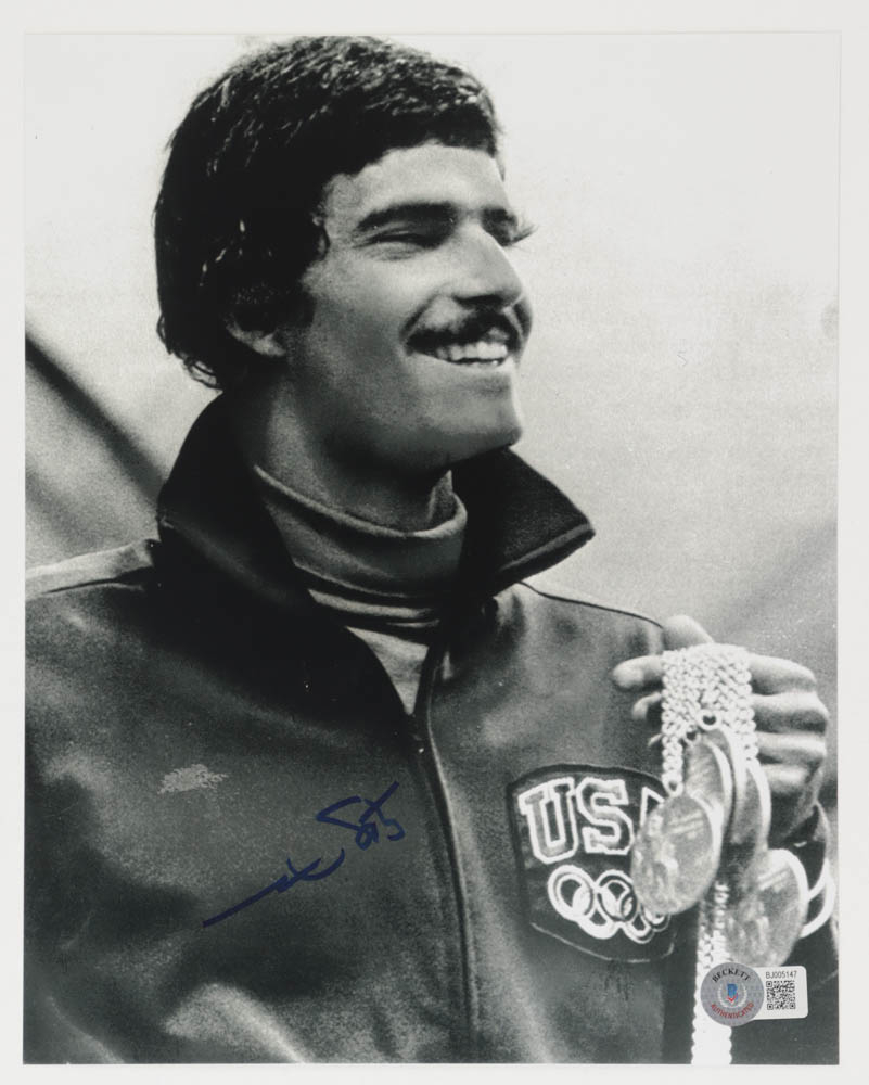 Mark Spitz Signed Team USA 8x10 Photo (Beckett) | Pristine Auction