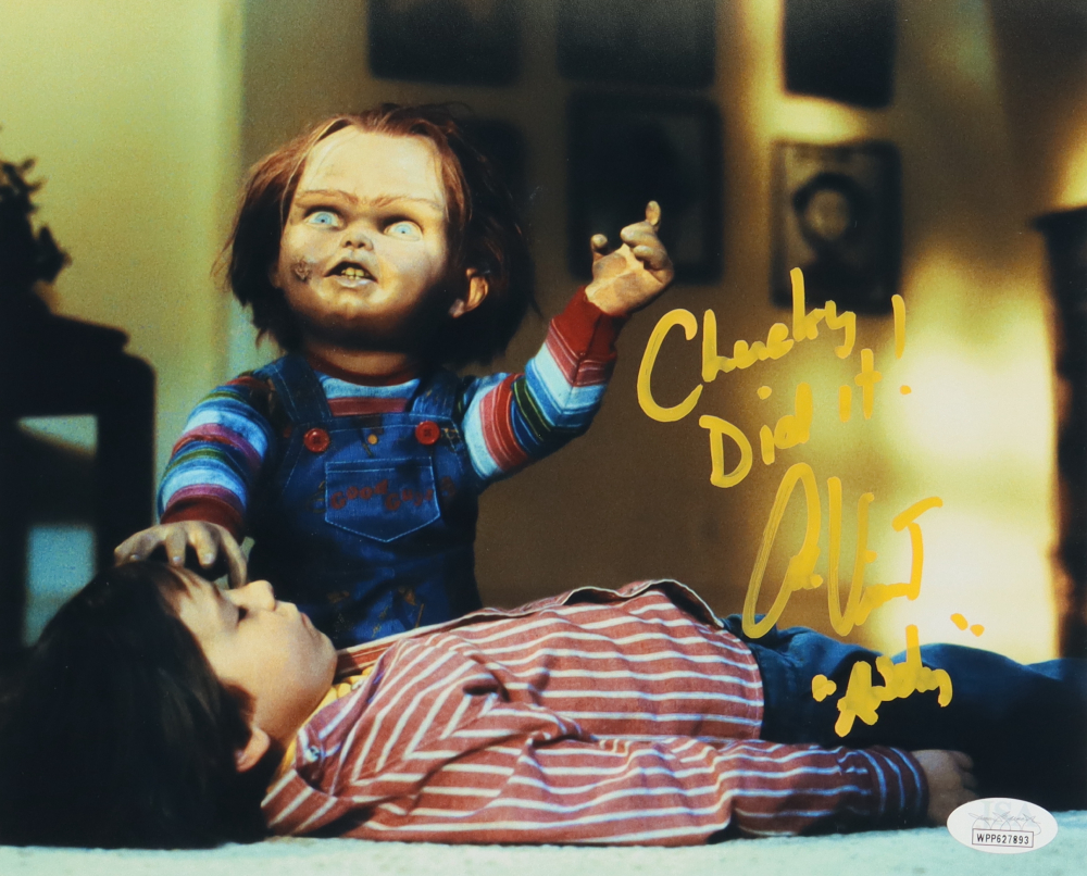 Alex Vincent Signed "Child's Play" 8x10 Photo Inscribed "Chucky Did It ...