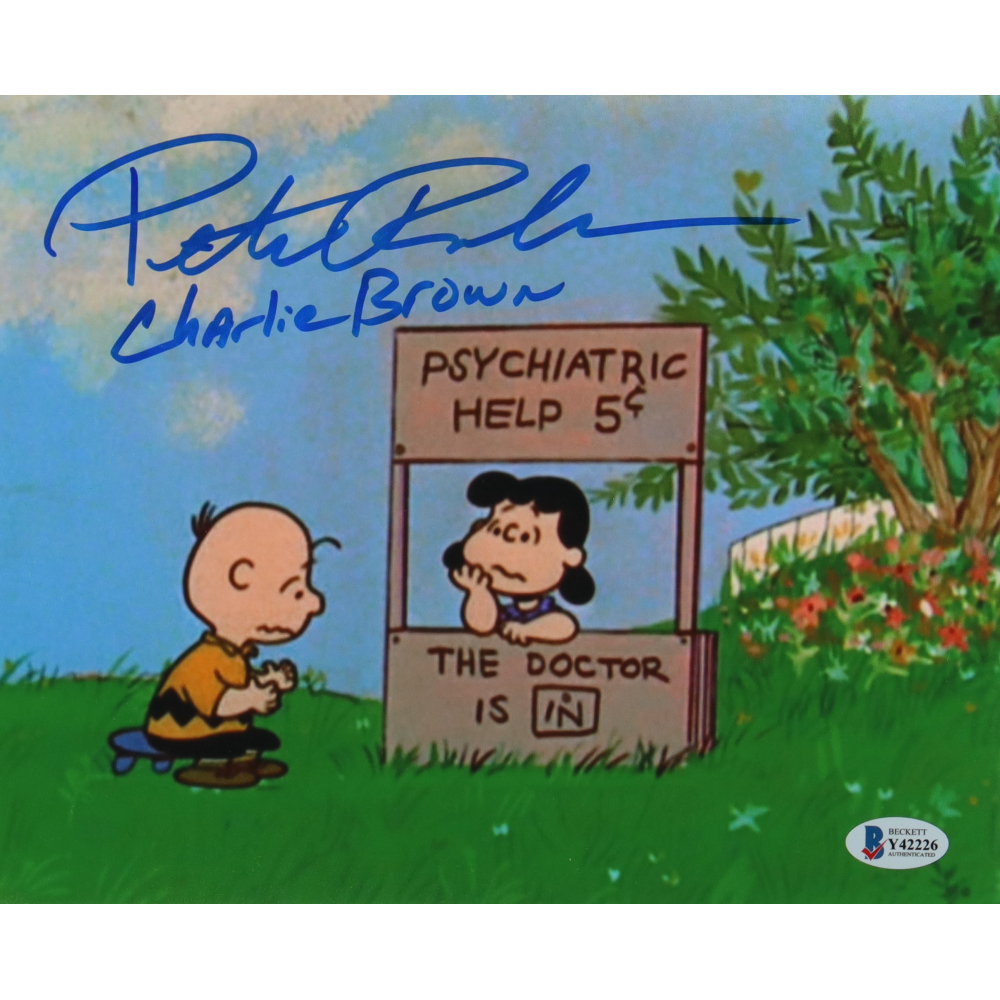 Peter Robbins Signed "Peanuts" 8x10 Photo Inscribed "Charlie Brown ...