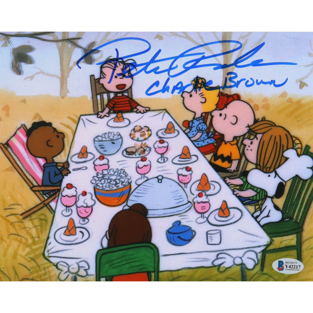 Peter Robbins Signed "Peanuts" 8x10 Photo Inscribed "Charlie Brown ...