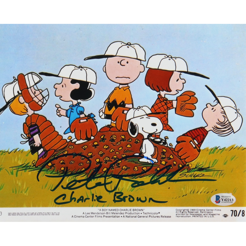 Peter Robbins Signed "Peanuts" 8x10 Photo Inscribed "Charlie Brown ...
