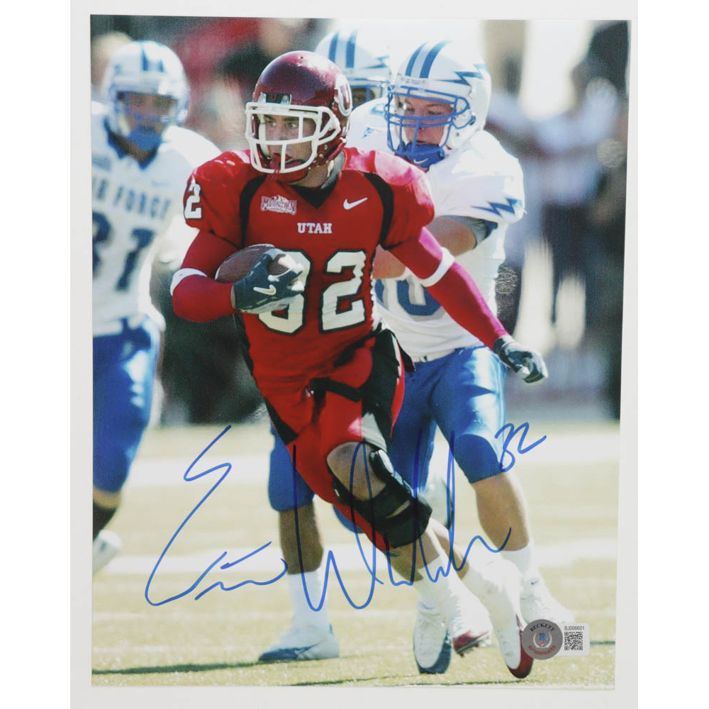 Eric Weddle Signed Utah Utes 8x10 Photo (Beckett) | Pristine Auction