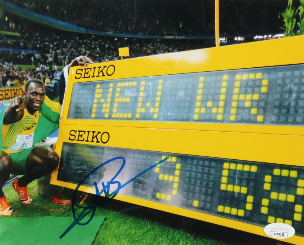 Usain Bolt Signed Team Jamaica 8x10 Photo (JSA) | Pristine Auction